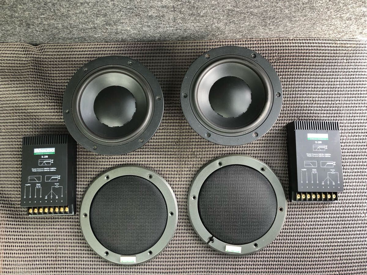 【傷や汚れあり】DYNAUDIO MW160 4Ω ペア デンマーク 最高級スピーカー ディナウディオ X250クロスオーバーセット HI ...