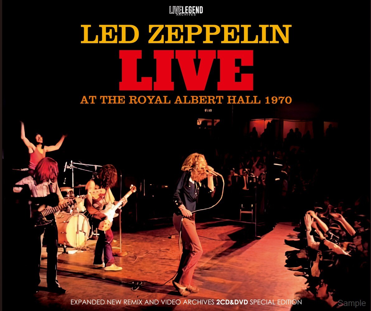 【未使用】LED ZEPPELIN / LIVE AT THE ROYAL ALBERT HALL 1970 =2CD&DVD SPECIAL ...