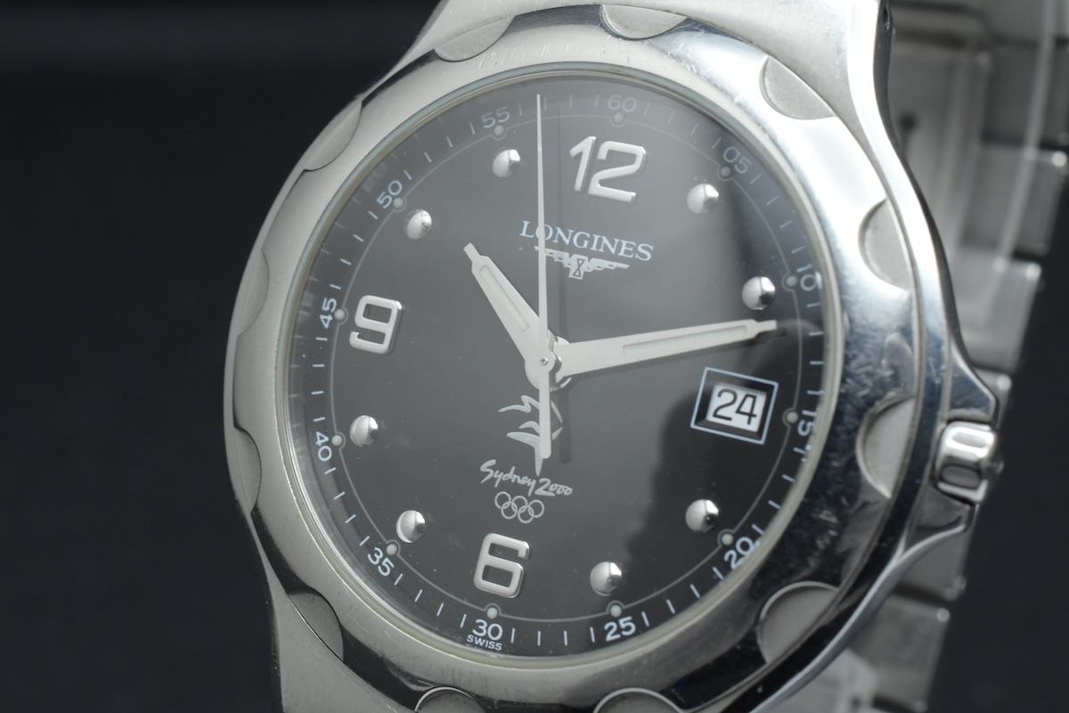 【やや傷や汚れあり】LONGINES CONQUEST Sydney 2000 Cal.L156.2 ロンジン コンクエスト シドニー オリンピック デイト クォーツ 腕時計 33681の落札 ...