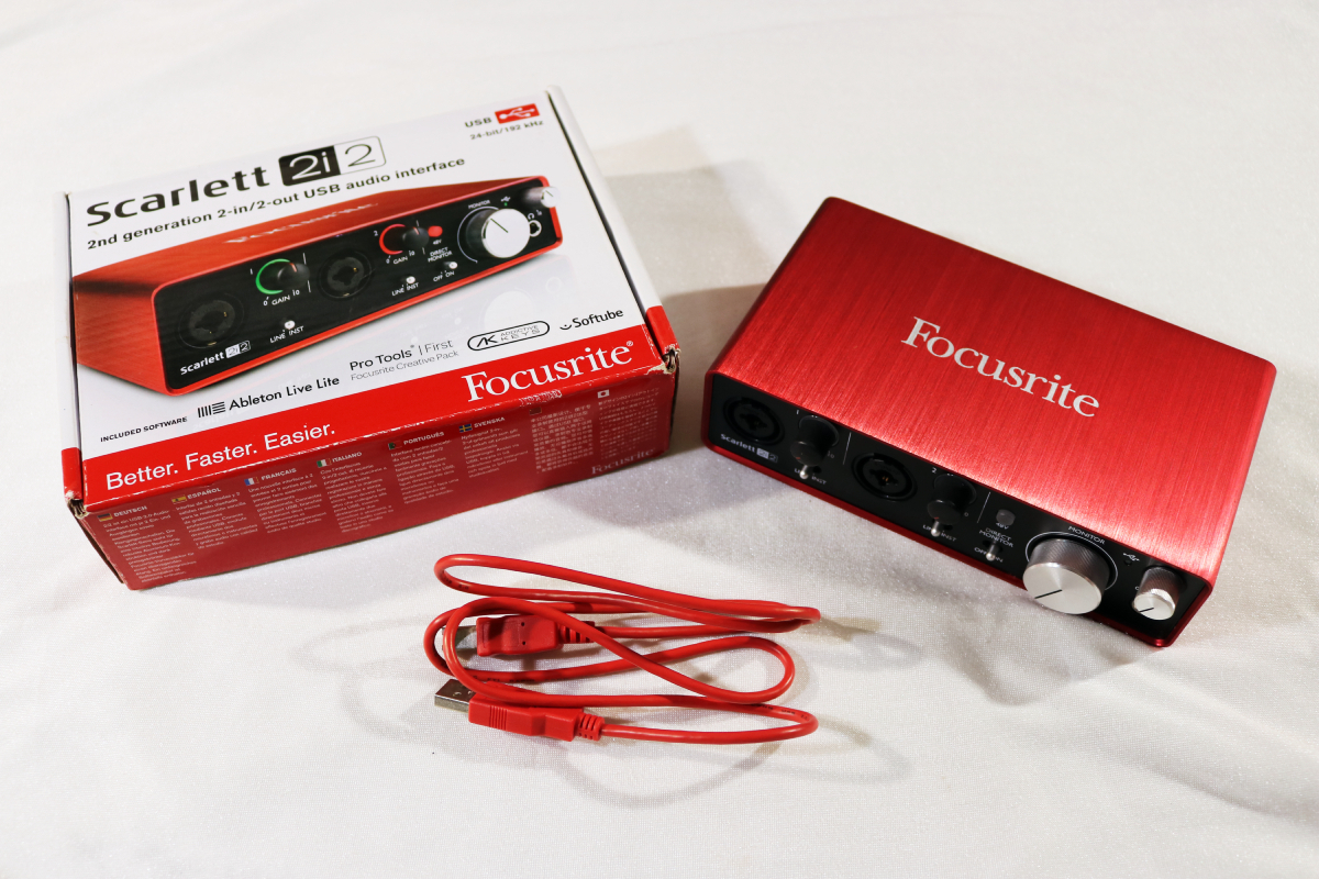 【やや傷や汚れあり】【Focusrite】Scarlett 2i2 G2 2-in/2-out USB audio interface ...