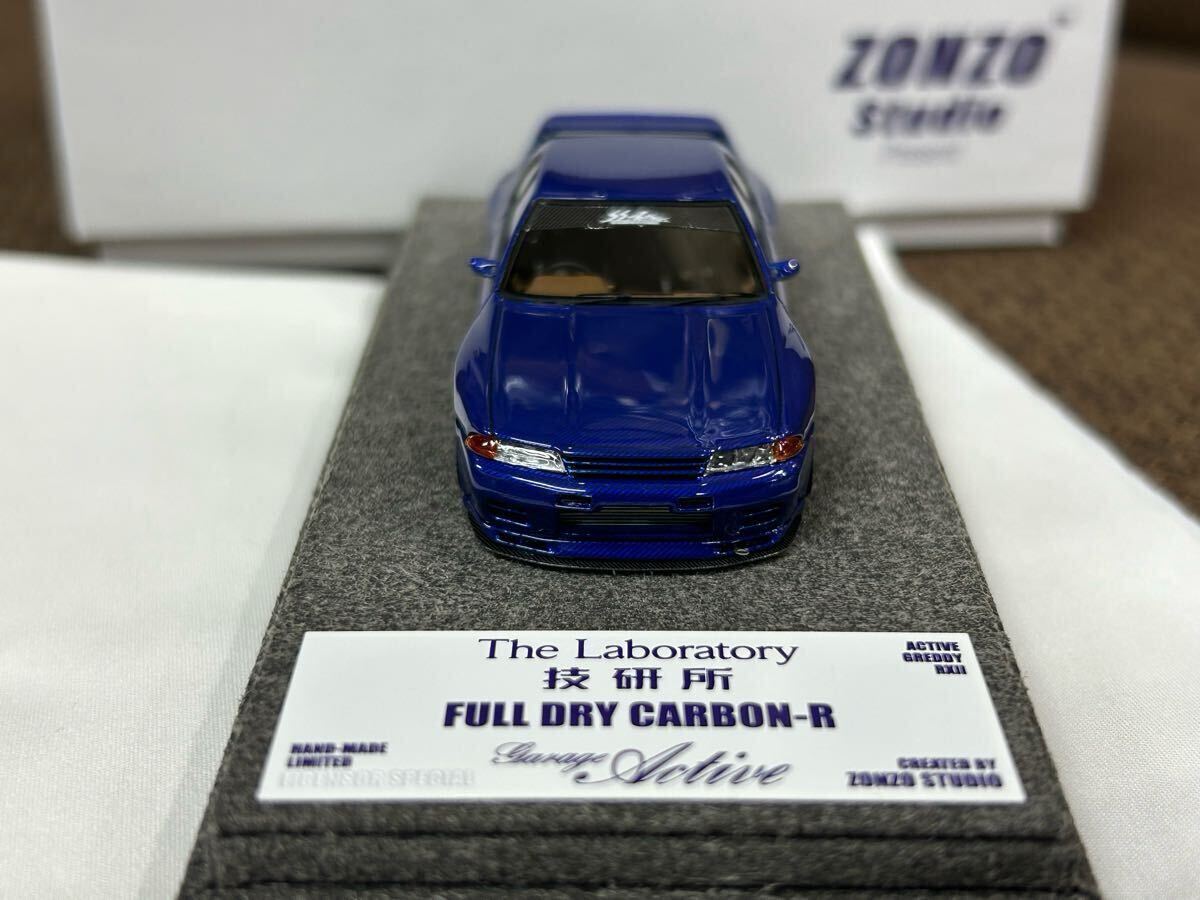 【未使用】日本未発売 ZONZA studio 技研所 ガレージアクティブ 1/64 BNR32 スカイライン GTR GREDDY RX2 ...