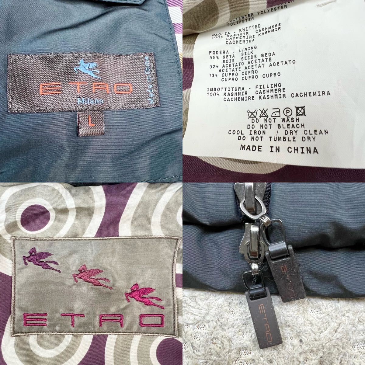 【未使用に近い】カシミヤ100%!!! エトロ『嗜好の逸品』ETRO ニットジャケット L ケーブルニット 限定品 シルク 極暖 裏地 ブルゾン 総柄 切替 秋冬の落札情報詳細 - Yahoo ...