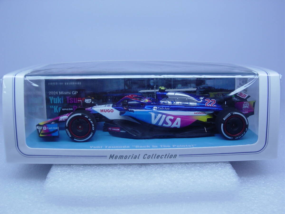 【未使用】spark F1速報別注 1/43 RB VCARB VCARB01 Miami GP 2024 Sprint 8th&Race ...