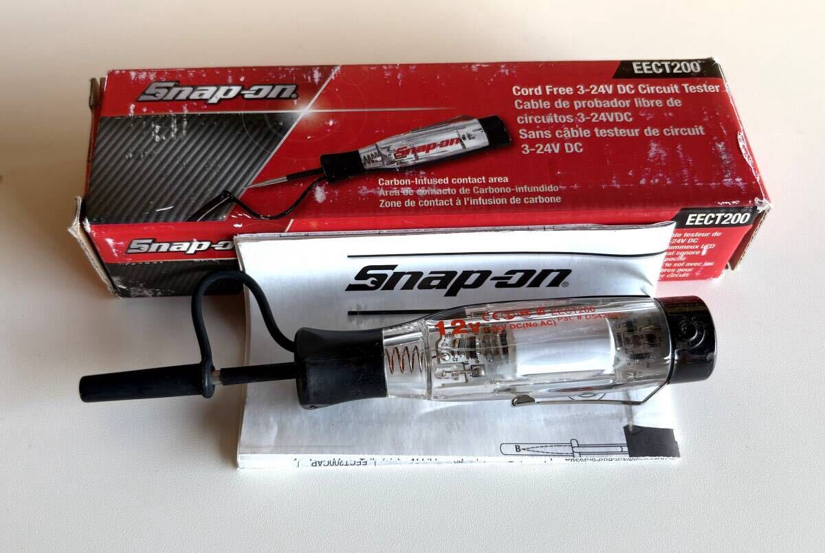 【未使用】Snap-on スナップオン 3～24V コードレスサーキットテスター EECT200 検電テスター 人体アースの落札情報詳細 ...