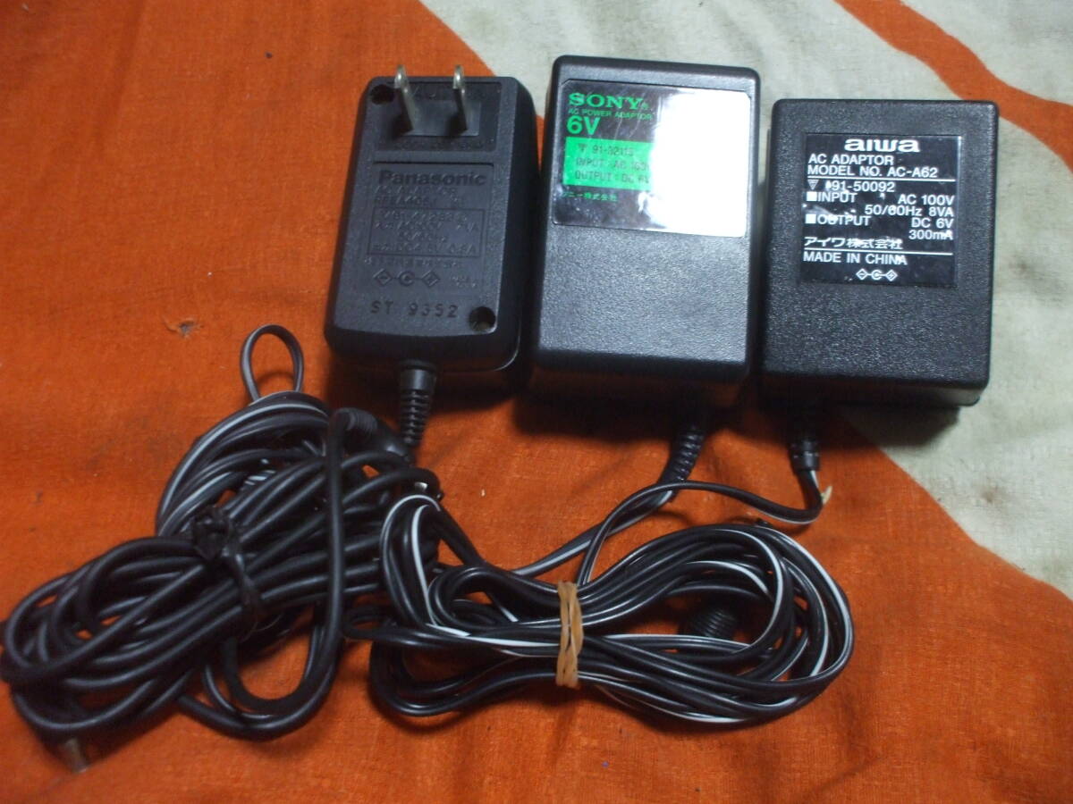【やや傷や汚れあり】 AIWA パナソニック ソニー ACアダプター AC-64NA DC 6V RFEA405J 4.5V AC-A62 3個 の落札情報詳細 - Yahoo!オークション ...