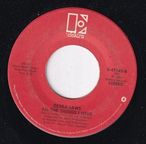 【やや傷や汚れあり】Debra Laws - Very Special / All The Things I Love (B) SF ...