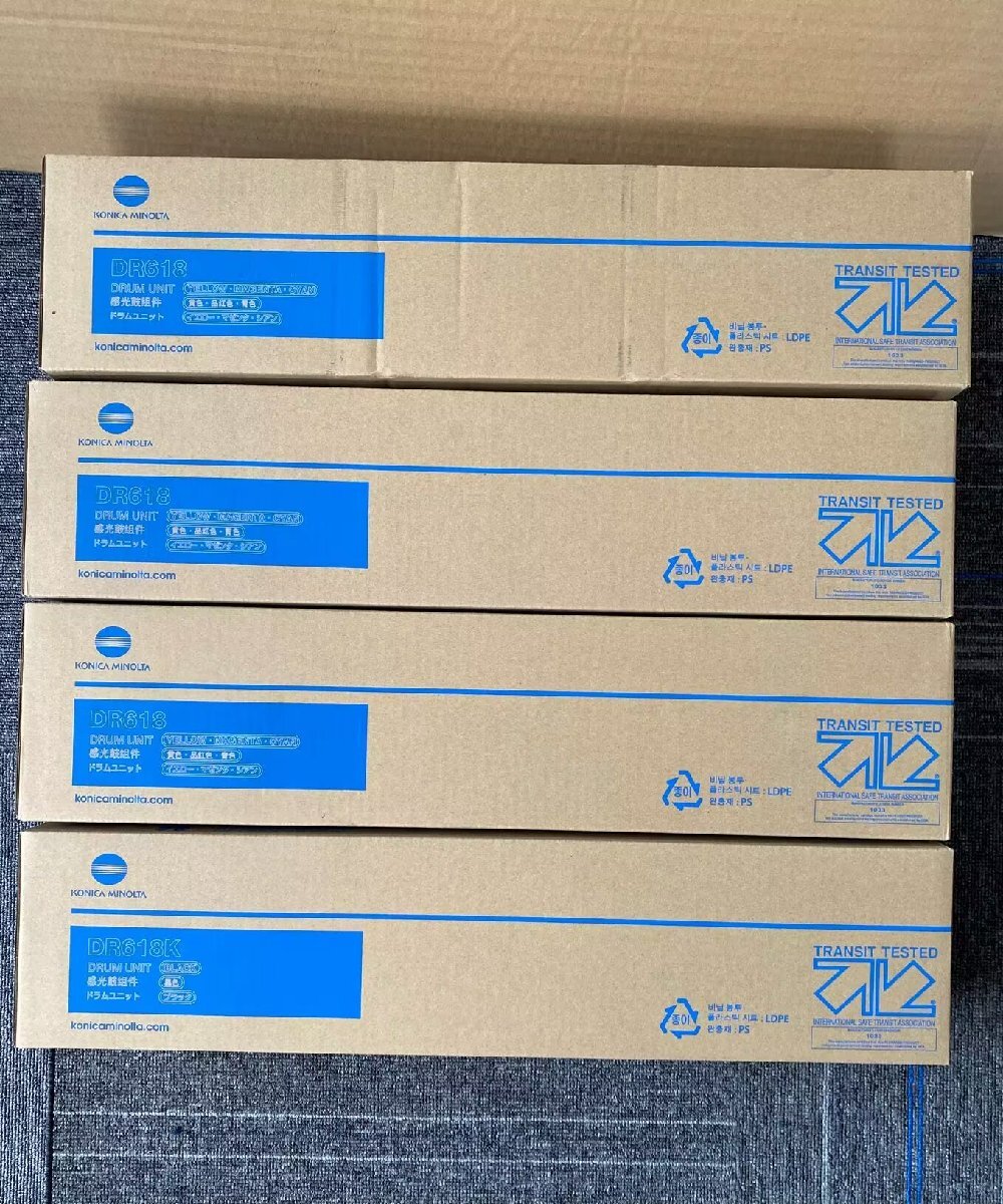 【未使用】未使用未開封KONICA コニカミノルタ純正品 ドラムユニットDR 618K DR618 Y C M 計4点★bizhub ...