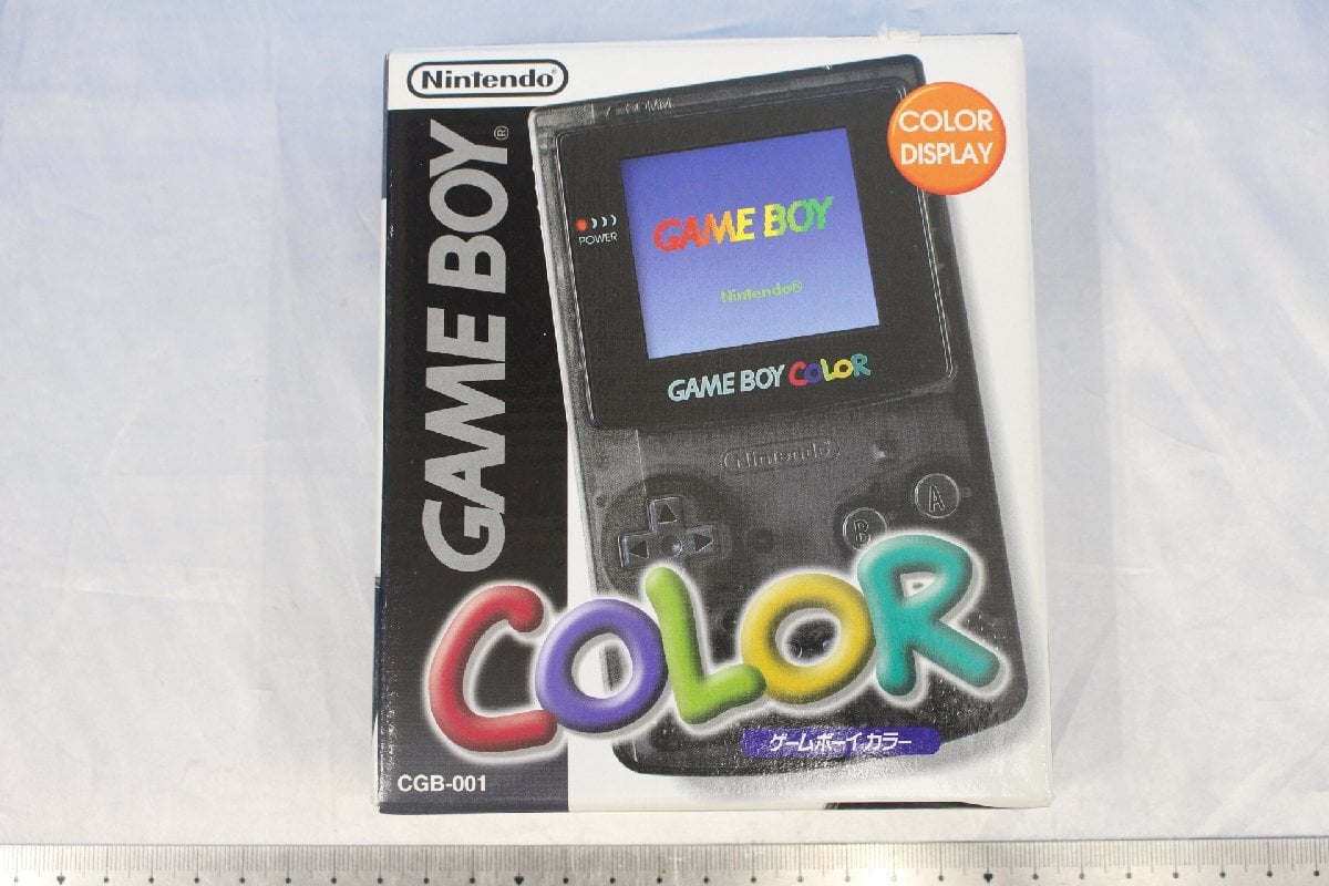 【やや傷や汚れあり】J1272★★同梱不可★★GBC 本体 CGB-001 ゲームボーイ カラー クリアブラック GAMEBOY COLOR ...