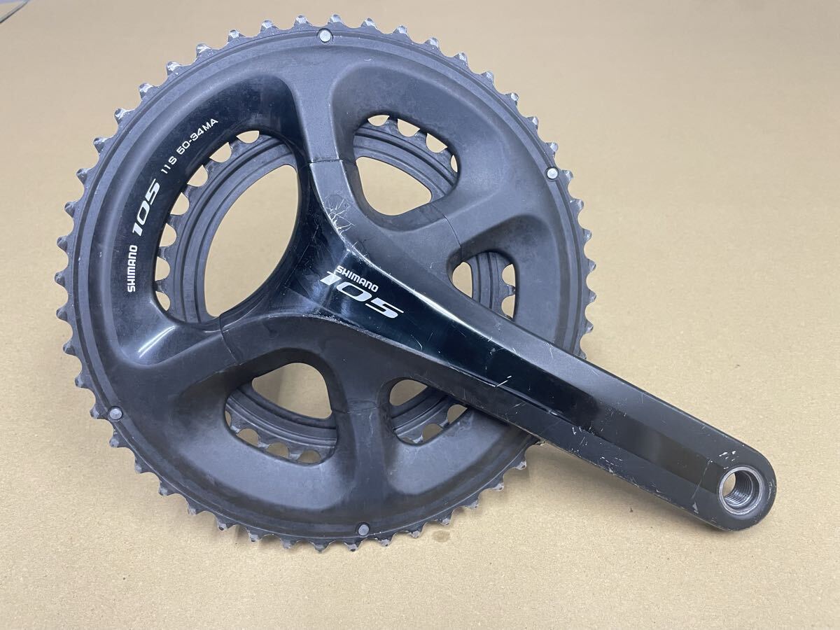 【傷や汚れあり】 USED SHIMANO シマノ ULTEGRA アルテグラ6800系 105 5800クランク MIX コンポーネント ...