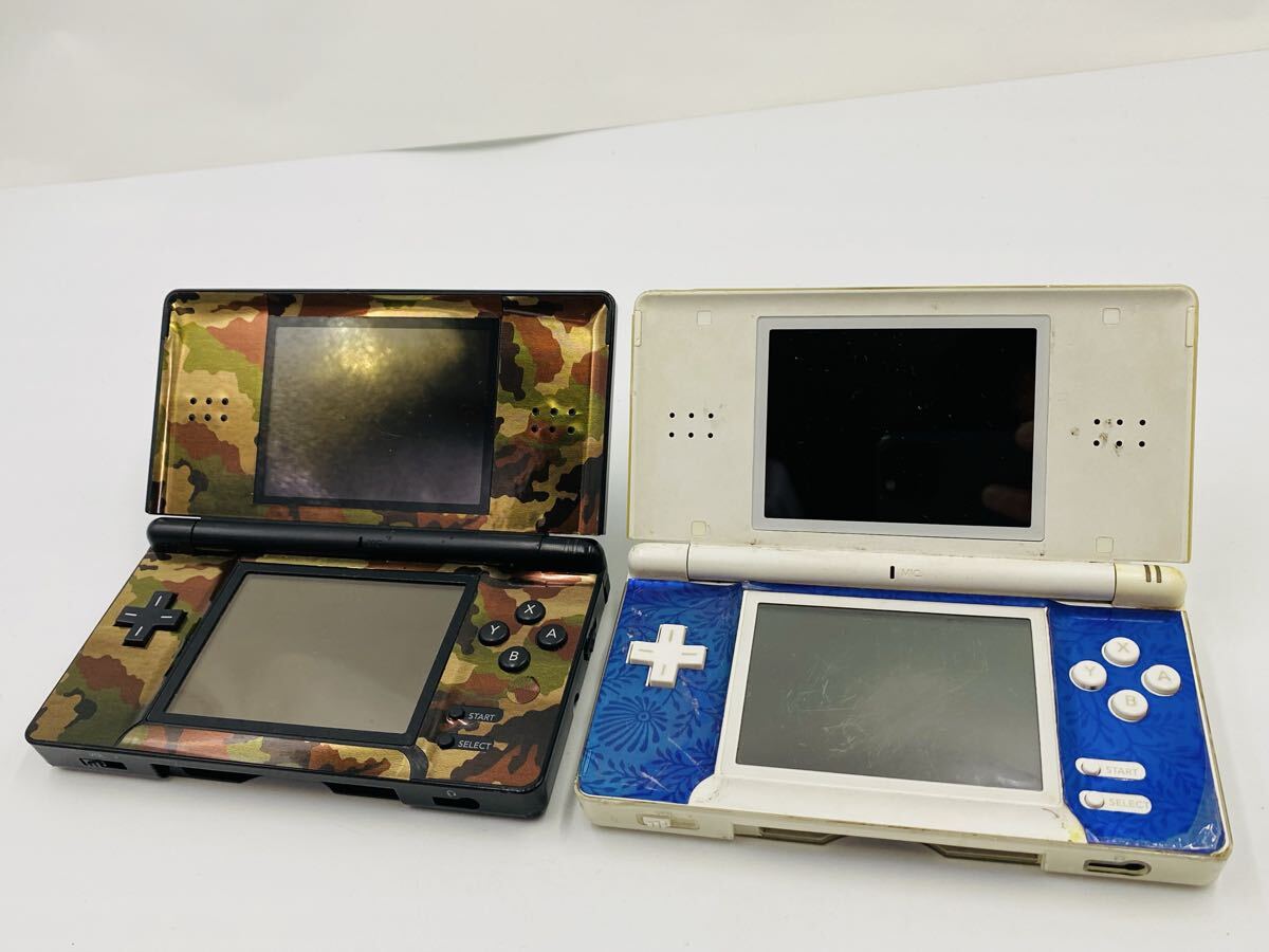 【全体的に状態が悪い】 ニンテンドー Nintendo DS Lite USG-001 2台セット売り ネイビー/ホワイト 本体のみ ...