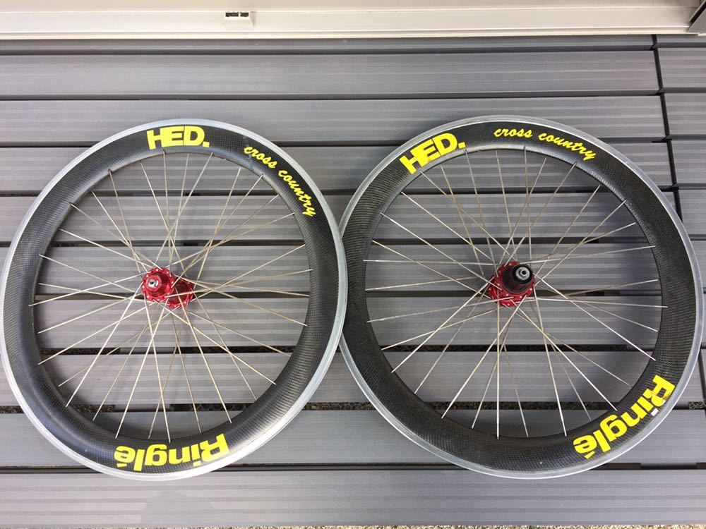 前後セット HED X-Country Carbon rim+Ringle Hub 26インチ cross country YETI ...