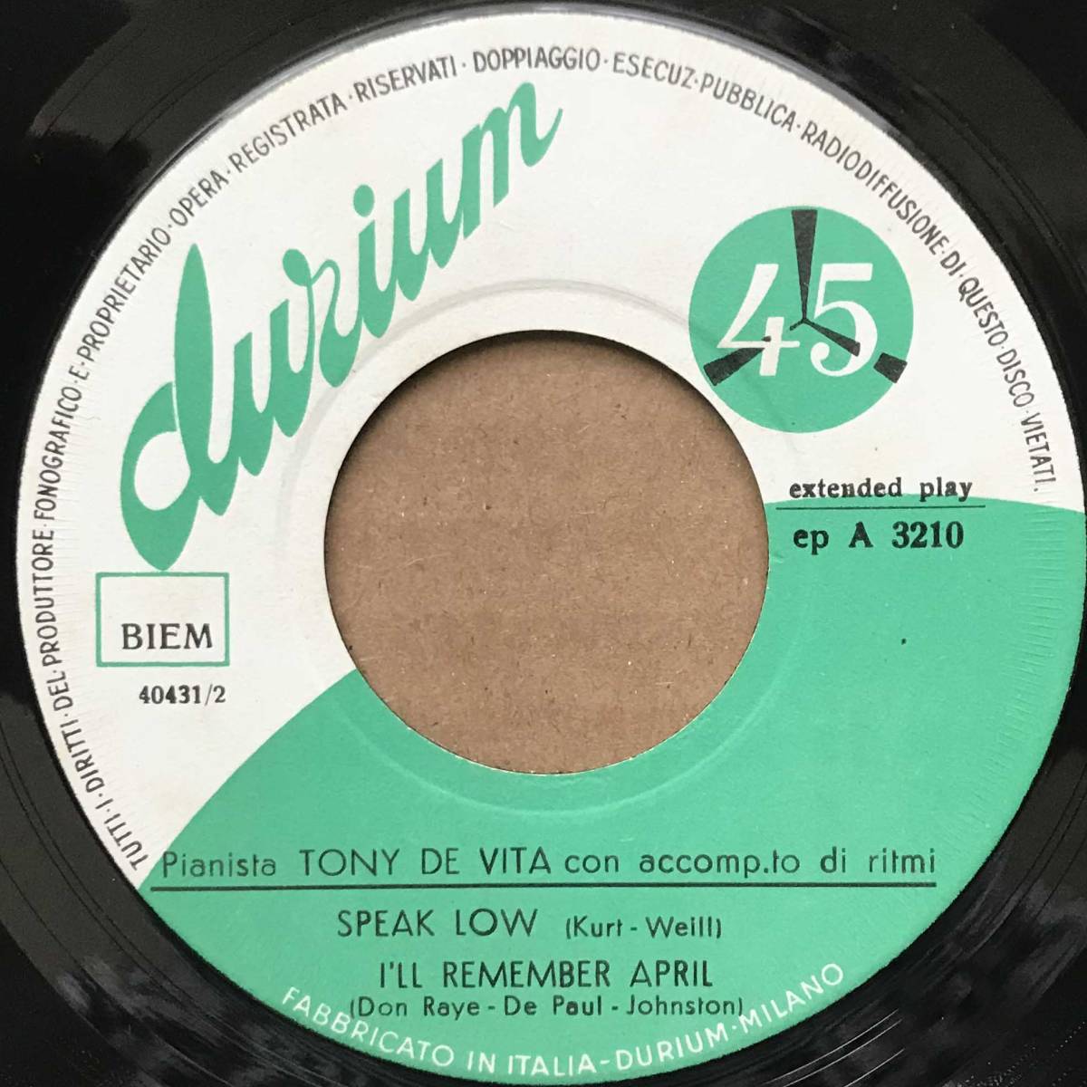 鬼レア！ ORG！ Tony De Vita - Speak Low 検/オルガン サバービア の落札情報詳細| ヤフオク落札価格情報 オークフリー