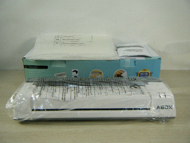 【新品】1ほ36★未使用★ABOX マルチラミネーター OL381C【ペーパーカッター＆コーナーラウンダー付】ラミネートフィルム付♪裁断機 ...