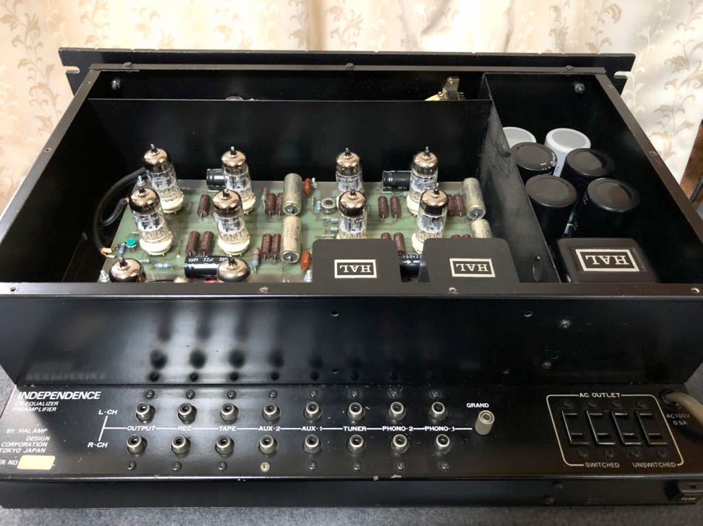 HAL INDEPENDENCE stereo control amplifier インディペンデンス プリアンプ 真空管(toshiba 12AX7A) 動作未確認 ジャンクの落札情報詳細 ...