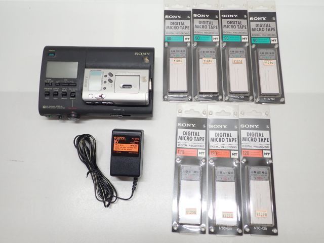 SONY NT-2 + NTU-S1 デジタルマイクロレコーダー ステーション セット 90分/120分未使用テープ付き ソニー ∬ ...