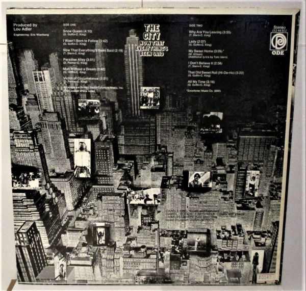 レア盤-SSW-Carole King,Charles Larkey,Danny Kortchmar-US★The City - Now ...