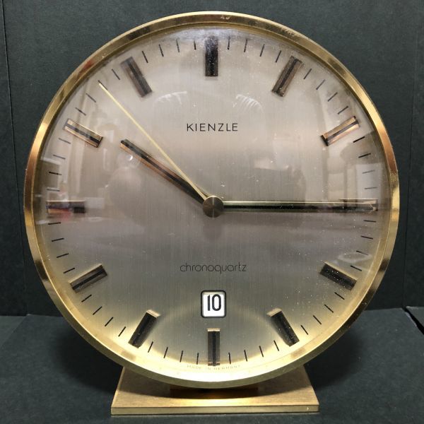【動作確認済】KIENZLE/キンツレ 置き時計 chronoquartz ドイツ製 高級時計 電池式 レトロ アンティーク ドイツ クォーツ アナログ 置時計 の落札情報詳細| ヤフオク落札 ...
