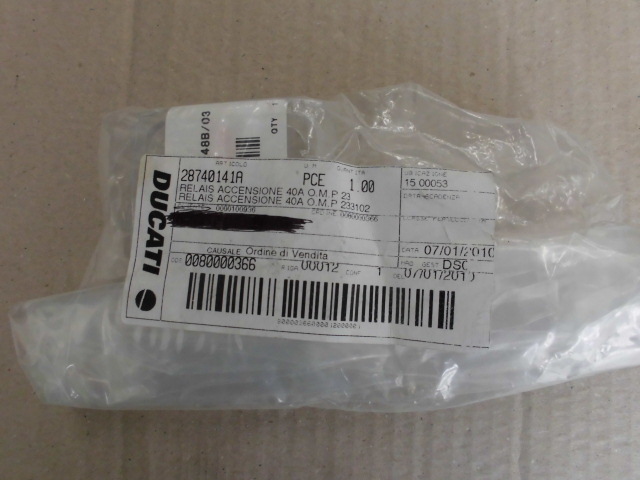 【新品】DUCATI スターターリレー Part.No 28740141Aの落札情報詳細 - ヤフオク落札価格検索 オークフリー
