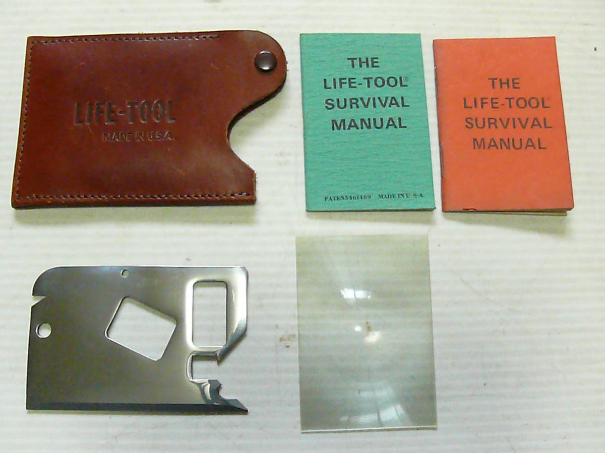 アメリカ製 LIFE-TOOL サバイバルナイフ カード型 ライフ＆ツール バーニングレンズ付き 送料180円の落札情報詳細 - ヤフオク落札価格検索 オークフリー