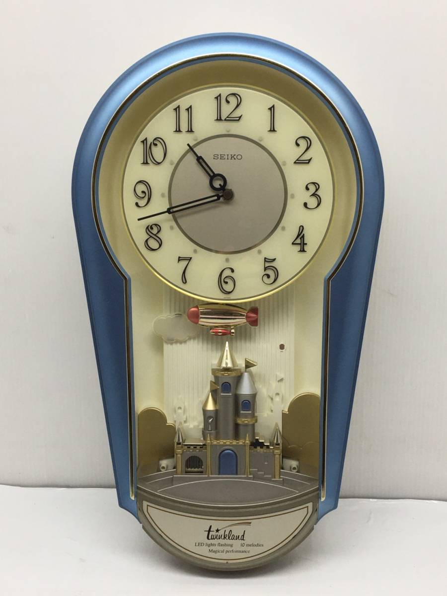 【中古】送料無料h21563 SEIKO セイコー 掛時計 からくり時計 RE531L Twinkland トゥインクルランド 動作確認済 の ...