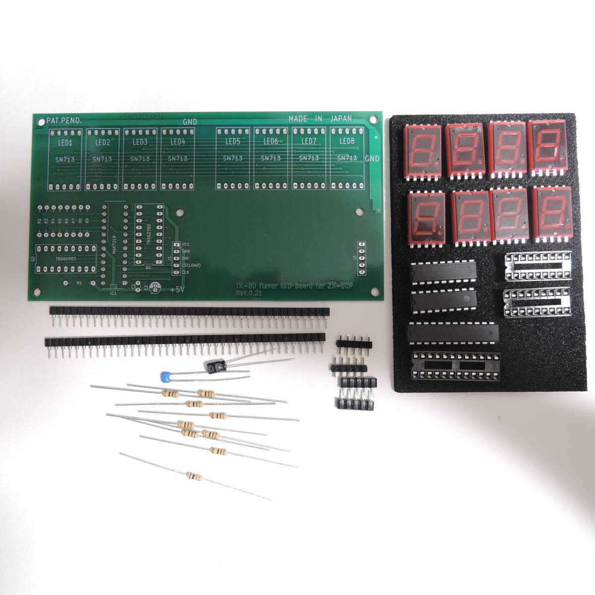 【新品】【残り4セット】TK-80互換機(ZK-80ポケット)用LED表示盤キット ☆レトロ,マイコン,電子工作,組み立て,NEC TK-80☆の落札情報詳細 - ヤフオク落札価格検索 オークフリー