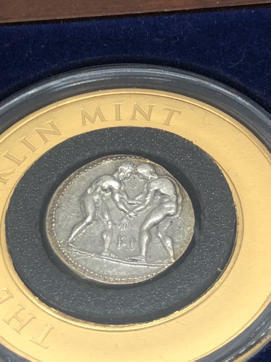 【新品】アスペンドス スタテル 銀貨 フランクリンミント コイン 硬貨 The First Olympic Coin Silver ...