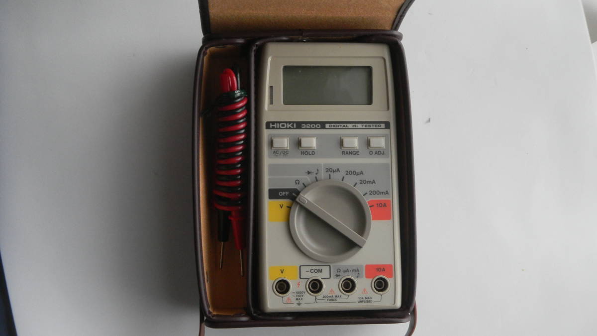 HIOKI デジタル ハイ テスター 3200(1994年製、ケース、取説付き)の落札情報詳細 - Yahoo!オークション落札価格検索 オークフリー
