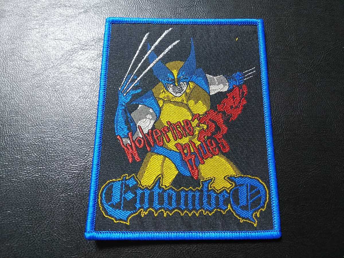 【未使用】ENTOMBED 刺繍パッチ ワッペン wolverine blues / death obituary deicide ...