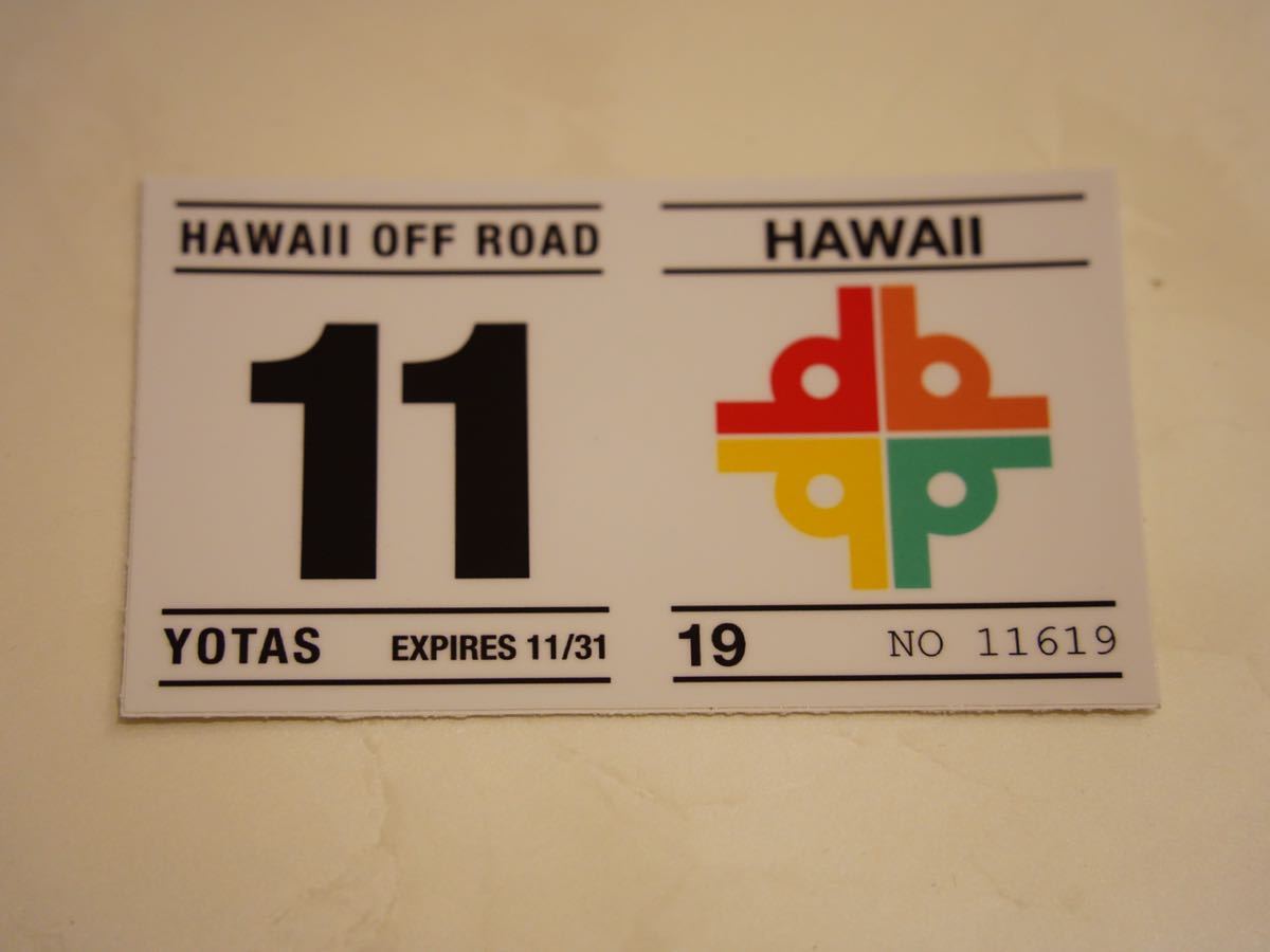 【新品】HAWAII OFF ROAD YOTAS ステッカー RAV4 HILUX FJクルーザー ハイラックス GUN125 ランクル ...
