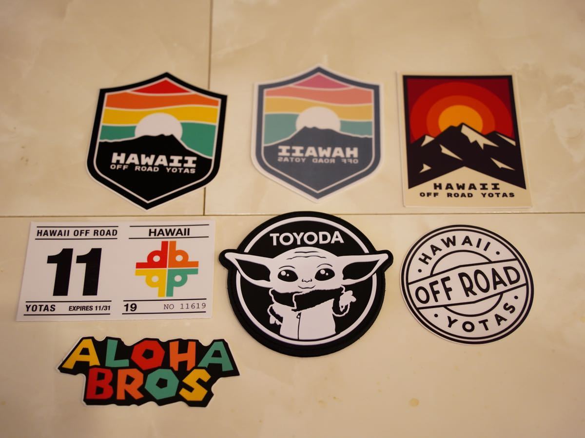 【新品】HAWAII OFF ROAD YOTAS ステッカー RAV4 HILUX FJクルーザー ハイラックス GUN125 ランクル ...