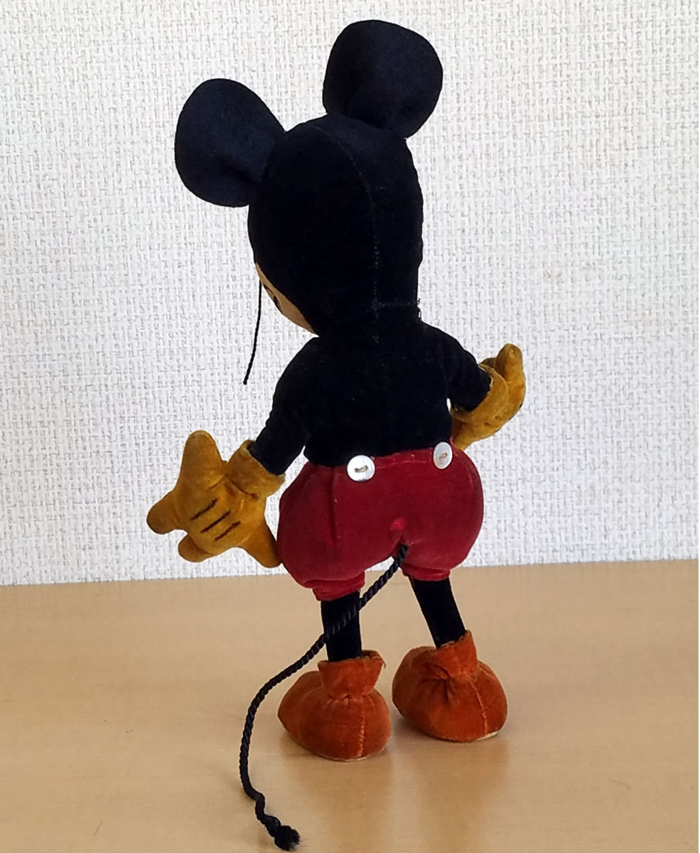D568 年代物 steiff Mickey Mouse 1930's シュタイフ ミッキーマウス ディズニー STEIFF DOLL 現状 ...