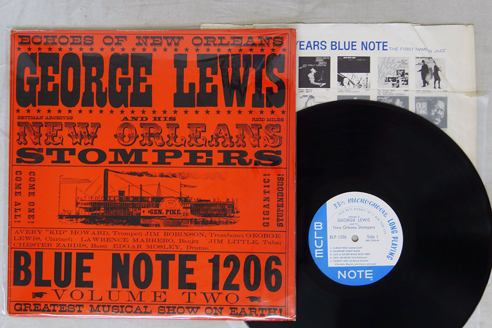 米 GEORGE LEWIS/AND HIS NEW ORLEANS STOMPERS VOLUME 2/BLUE NOTE BLP 1206 ...