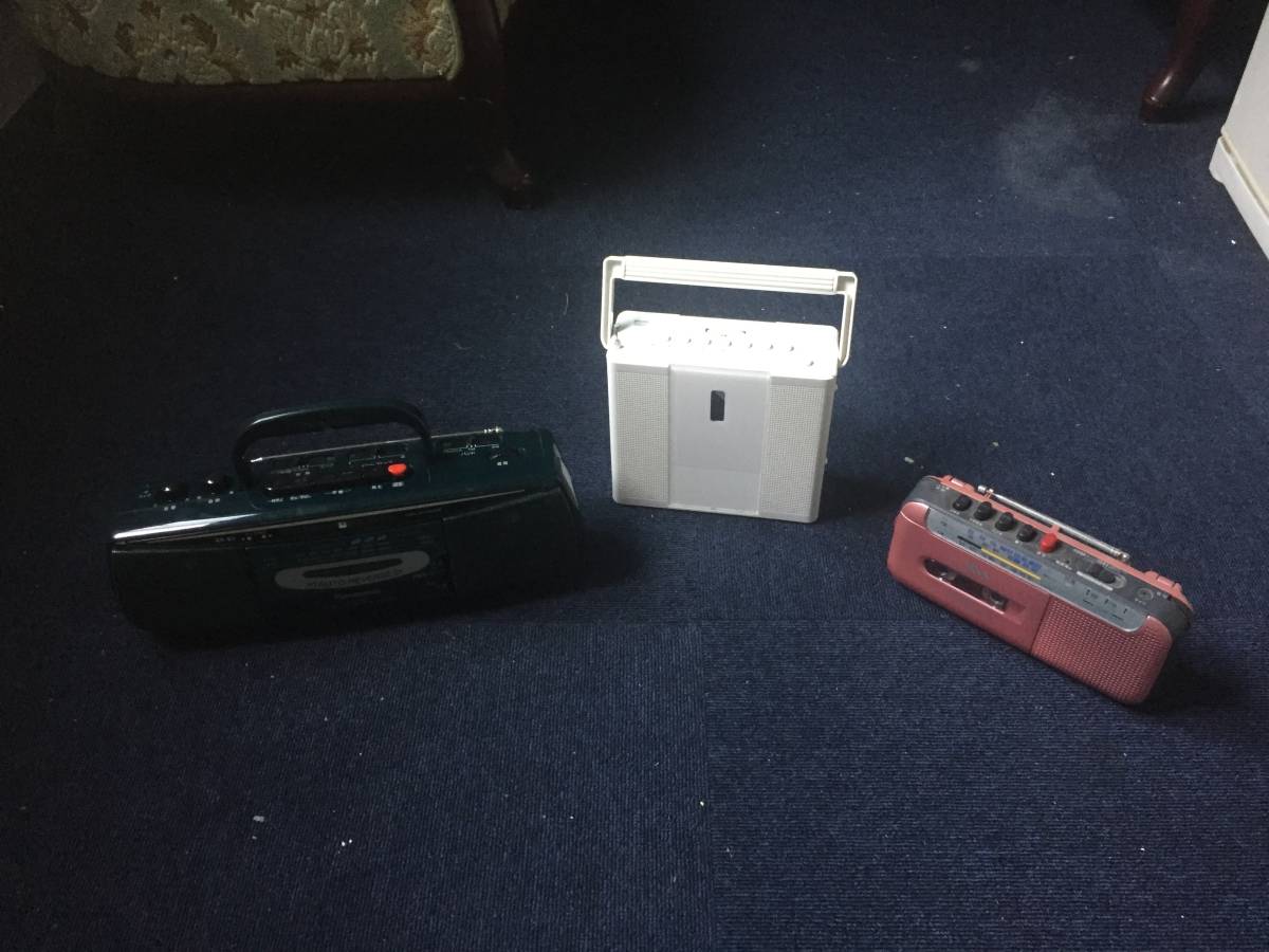 計3点ジャンク品 古いラジカセパナRX-FS25 カセットレコーダーソニーRM-P306 CDラジオPiPO-CR07の落札情報詳細 - ヤフオク落札価格検索 オークフリー