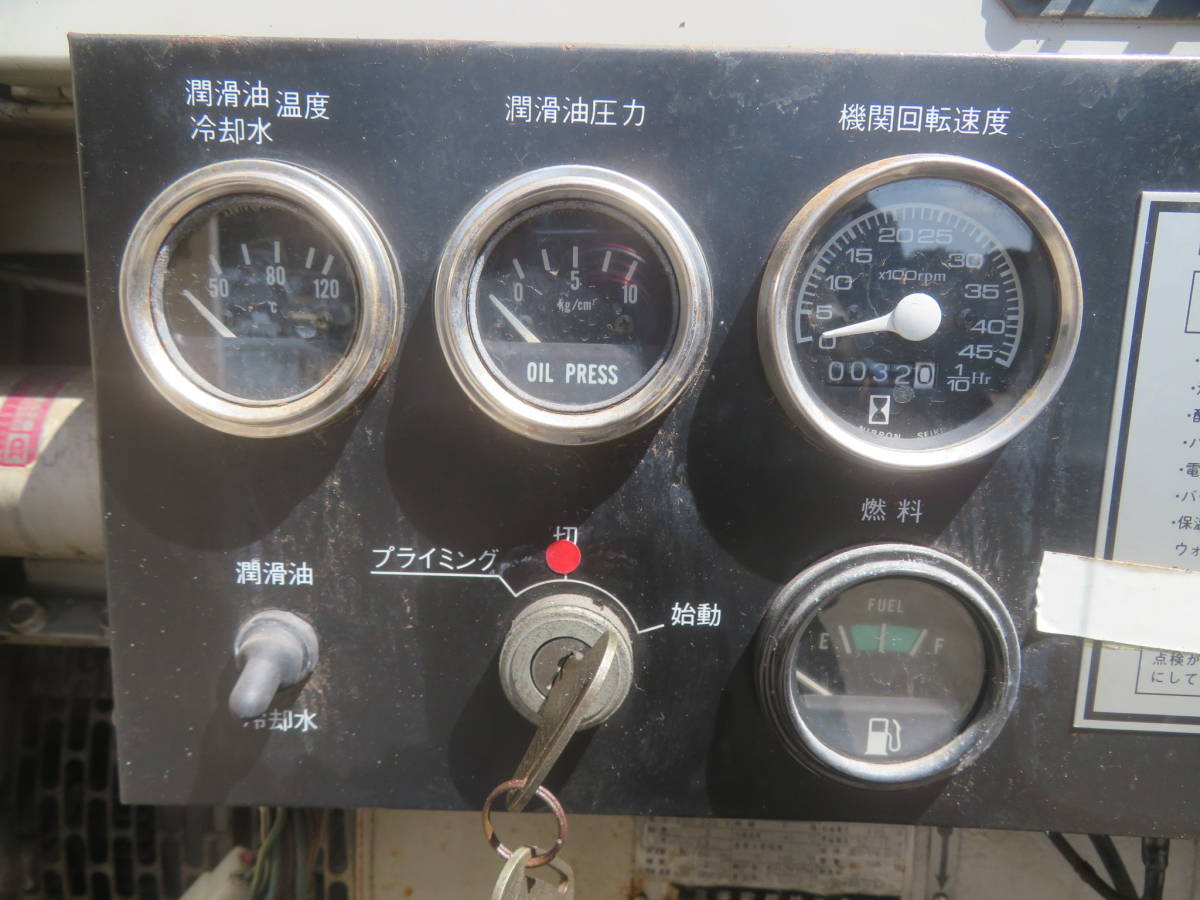 油谷№5232 発電機 三菱 PG-20 20KVA 三相200V ディーゼルエンジン K2-B型 60HZ 中古 自家発電装置 非常用発電機 52.5アンペア 連続運転の落札情報詳細 ...