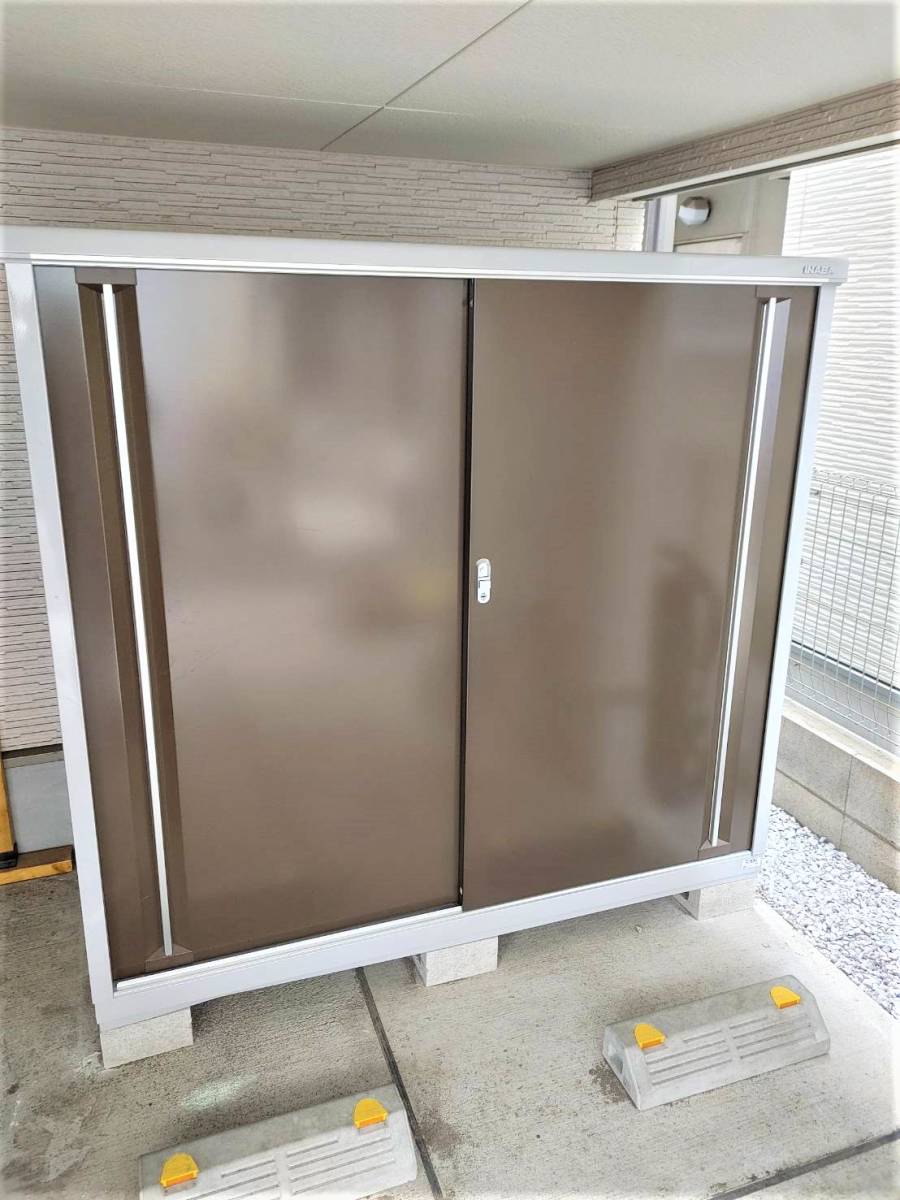 美品 INABA/イナバ物置 シンプリー MJX-179 ブラウンカラー 横幅1760mm 高さ1630mmの落札情報詳細 - Yahoo!オークション落札価格検索 オークフリー