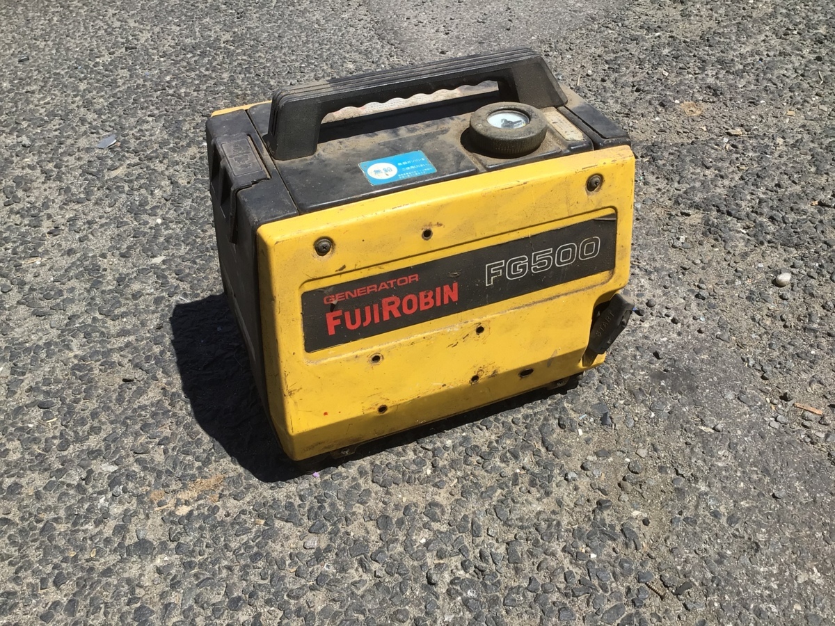 FUJI ROBIN 発電機 FG500 ロビン ポータブル発電機 ガソリン ジャンクの落札情報詳細 - Yahoo!オークション落札価格検索 ...