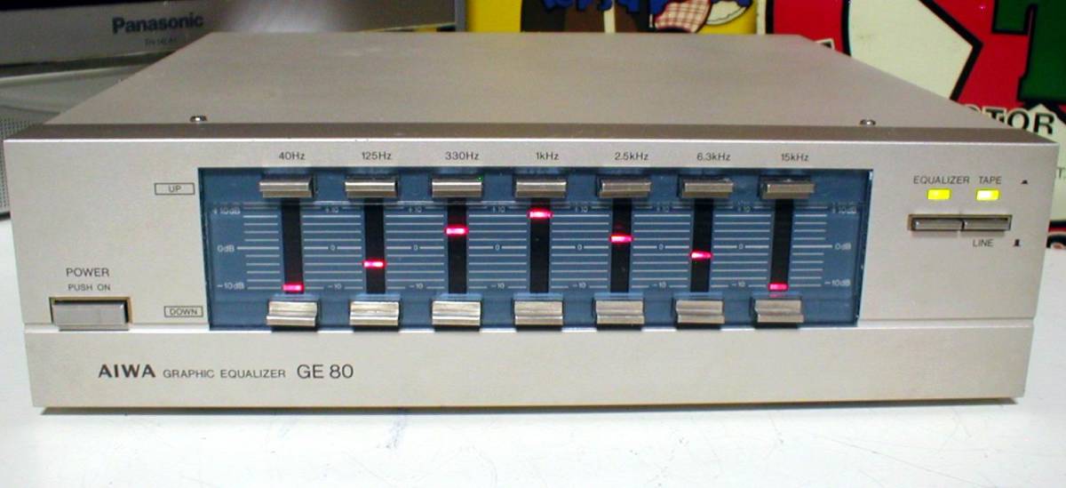 AIWA GE-80 Compact 7Band Stereo Graphic Equalizer 動作OK！ 小型 7連 グラフィック イコライザーの落札情報詳細 - Yahoo ...