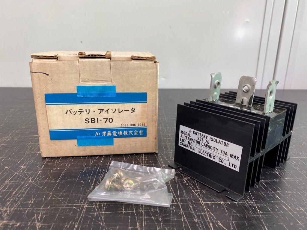 澤藤電機 バッテリ・アイソレータ SBI-70 バッテリーアイソレーター バッテリー充電分配器 整流器 電気 部品 パーツ の落札情報詳細 ...