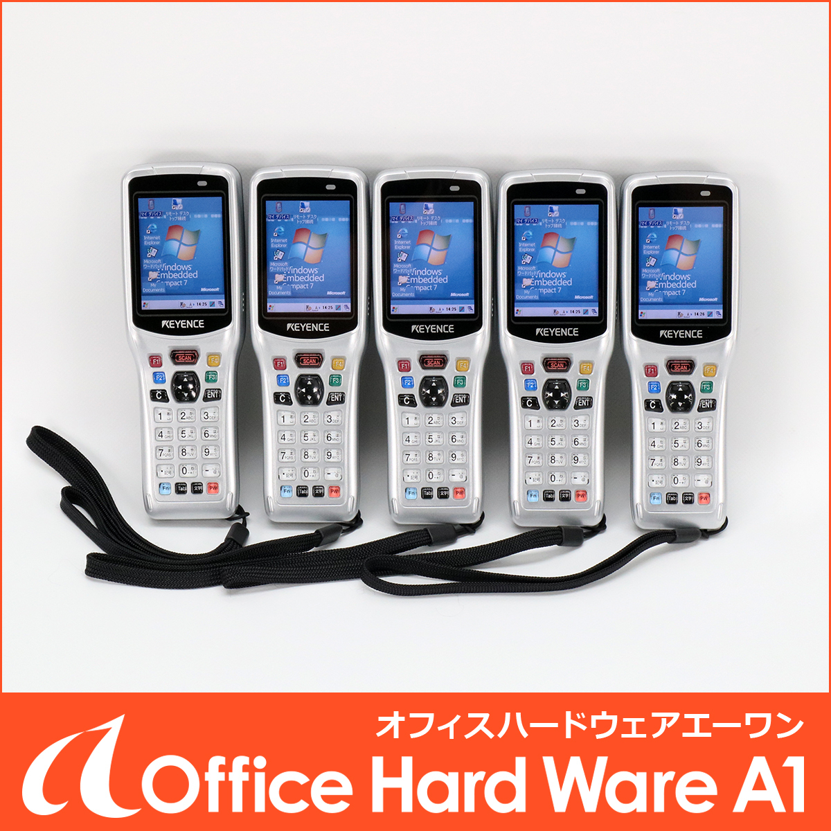 【目立った傷や汚れなし】美品！ KEYENCE ハンディターミナル BT-W70 5台セット Bluetooth 無線LAN キーエンス 読み取り良好 動作品【中古 バーコードリーダー】#I ...