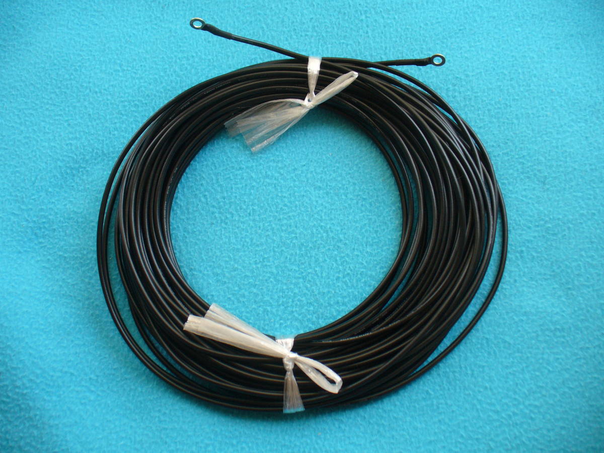 【新品】ダイポールアンテナ・ロングワイヤーアンテナ用 7MHz（2.0SQ KIV線（黒） 22m 両端圧着端子付）【未使用】の落札情報詳細 - Yahoo!オークション落札価格検索 オークフリー