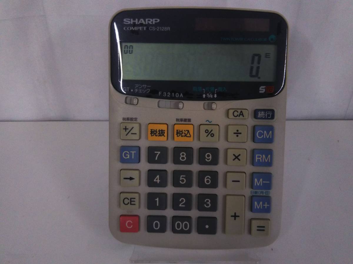 SHARP/シャープ レトロ 電卓 COMPET CS-S110 動作品ですが使用感があります 即決 の落札情報詳細| ヤフオク落札価格情報 オークフリー