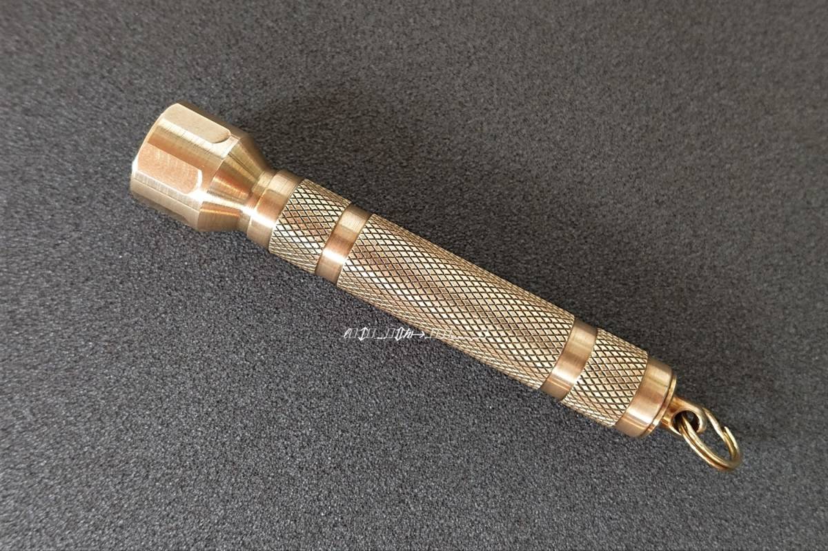 【やや傷や汚れあり （詳細）】PEAK LED SOLUTIONS Eiger Ultra X ピーク BRASS 真鍮 検索 シュアファイア ...