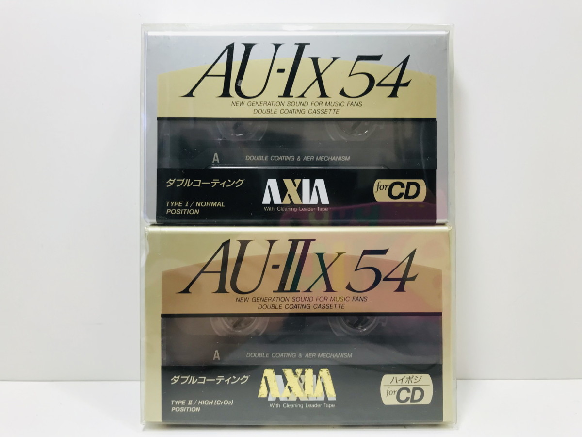 【未使用】【未開封】カセットテープ② AXIA＜ハイポジ / ノーマル 計2本セット＞AU-2X 54 / AU-1X 54 ☆の落札情報詳細 - ヤフオク落札価格検索 オークフリー