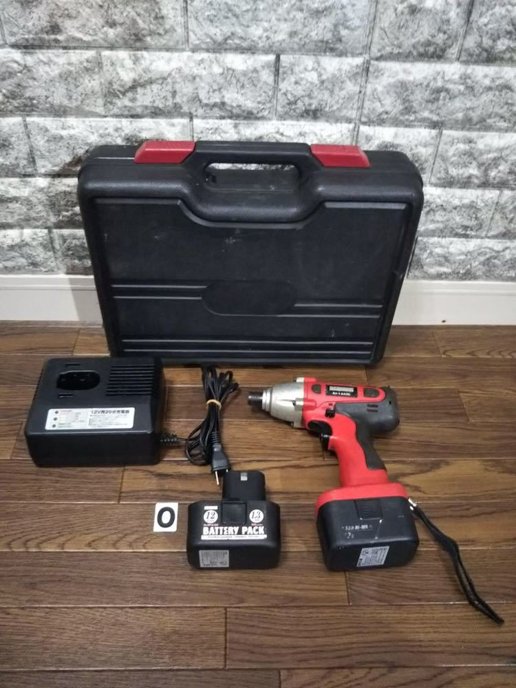 E-Value イーバリュー EI-1220L 充電 インパクトドライバー 12V 電動工具 バッテリー2個 充電器 ビット ケース付 の落札情報詳細| ヤフオク落札価格情報 オークフリー