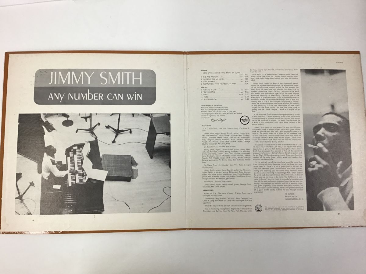 【やや傷や汚れあり】LP / JIMMY SMITH / ANY NUMBER CAN WIN / US盤 [3987RJ]の落札情報詳細 ...