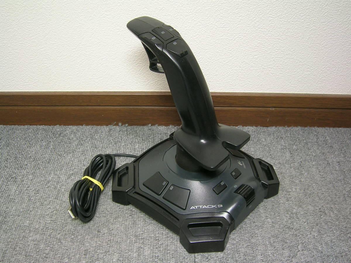 【全体的に状態が悪い】Logitech ATTACK3 ジョイスティック ジャンクで（b1225） の落札情報詳細| ヤフオク落札価格情報 オークフリー