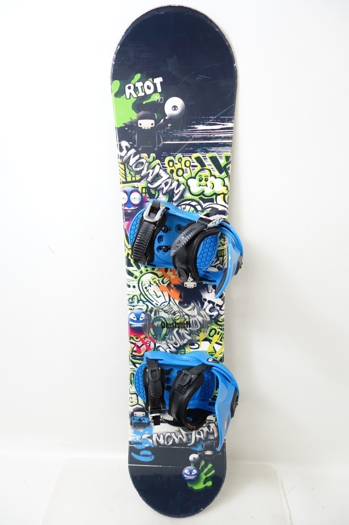 【傷や汚れあり】中古 子ども用 11/12 SNOWJAM RIOT KIDS 110cm FELICE ビンディング付き スノーボード ...