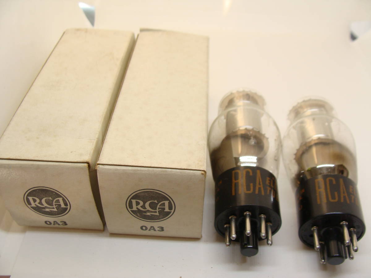 【傷や汚れあり】真空管 0A3 2本セット RCA 箱入り 3ヶ月保証 #013-017の落札情報詳細 - Yahoo!オークション落札価格 ...
