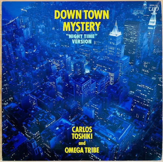 【やや傷や汚れあり】LP 和ブギー/CARLOS TOSHIKI & OMEGA TRIBE/DOWN TOWN MYSTERY/VAP 30215-28/国内88年ORIG PROMO ...
