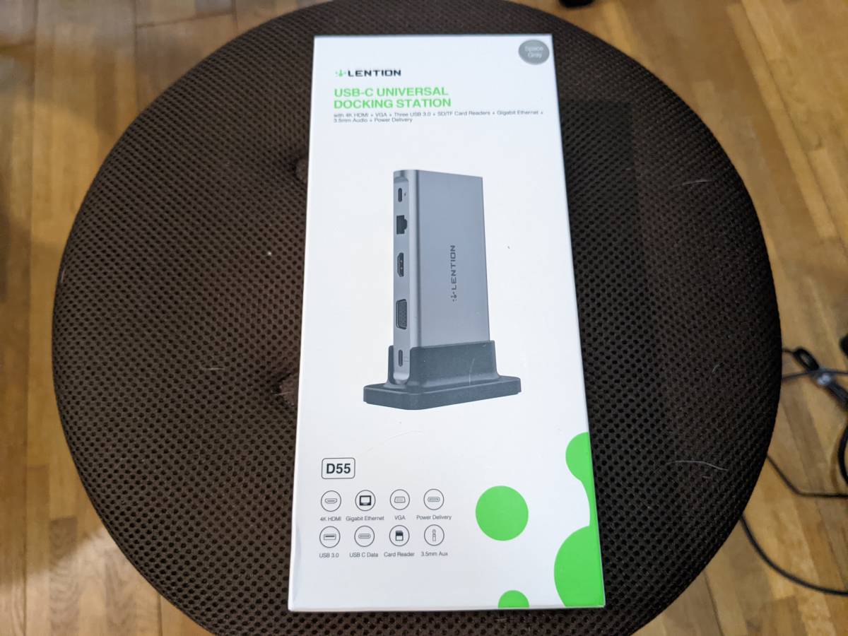 【未使用に近い】【新品同様】LENTION 10in1 縦置きドッキングステーション CB-D55 USB-Cハブ 4K HDMI VGA ...